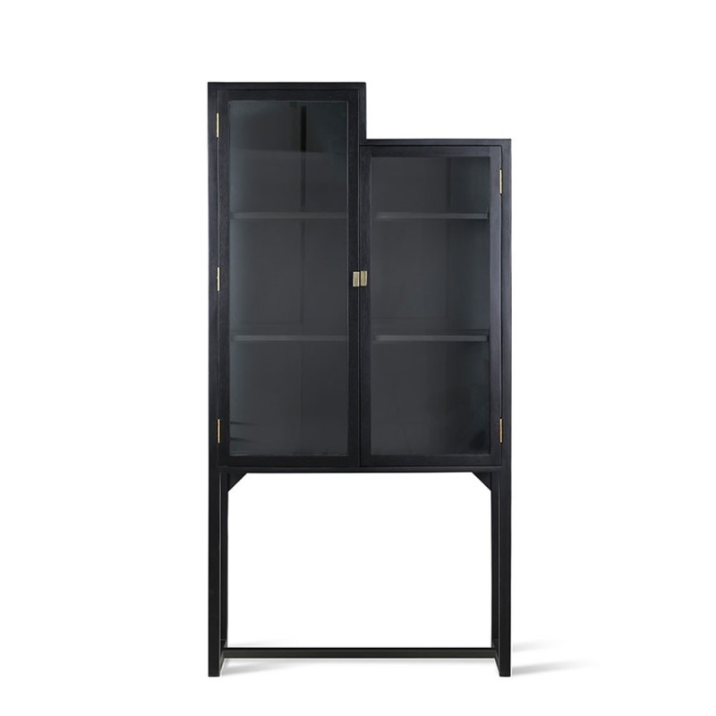 Showcase Cabinets Dr. McLeans Curved Glass Showcase Cabinet