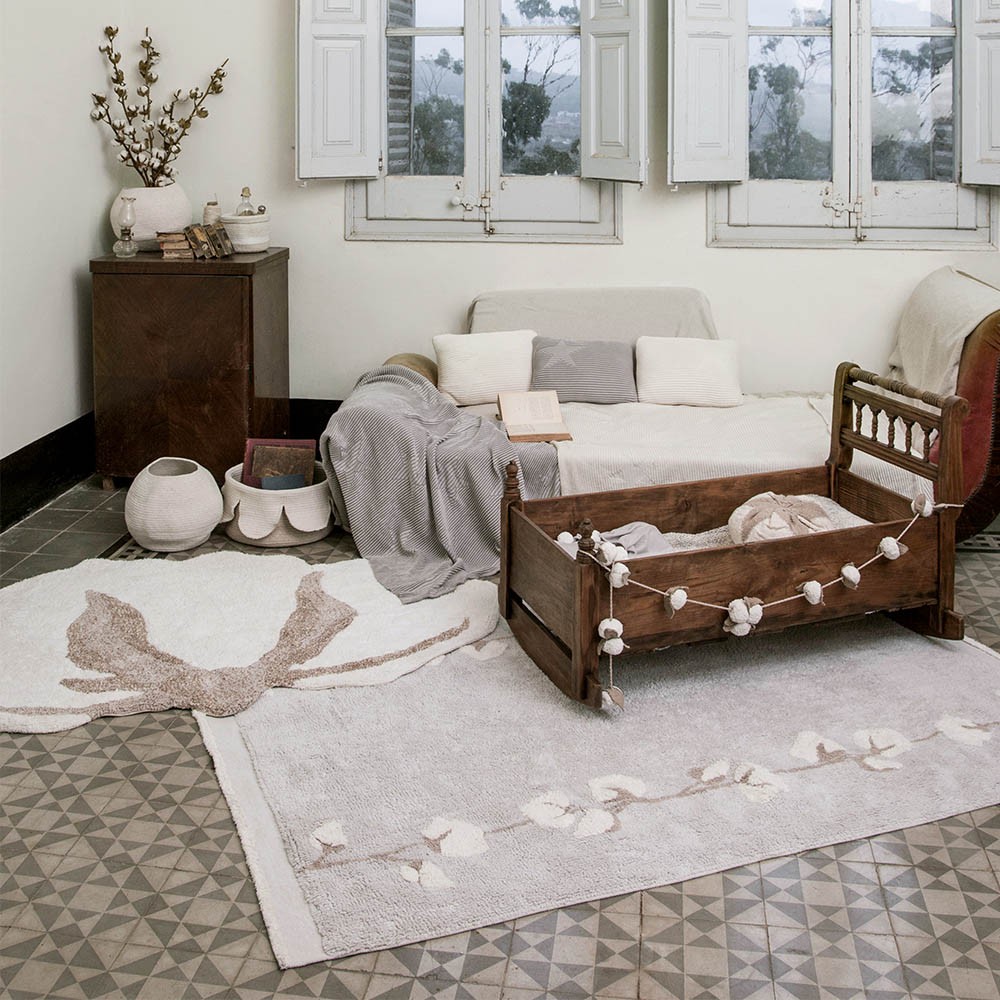 Tapis lavable Cotton bolls | Lorena Canals