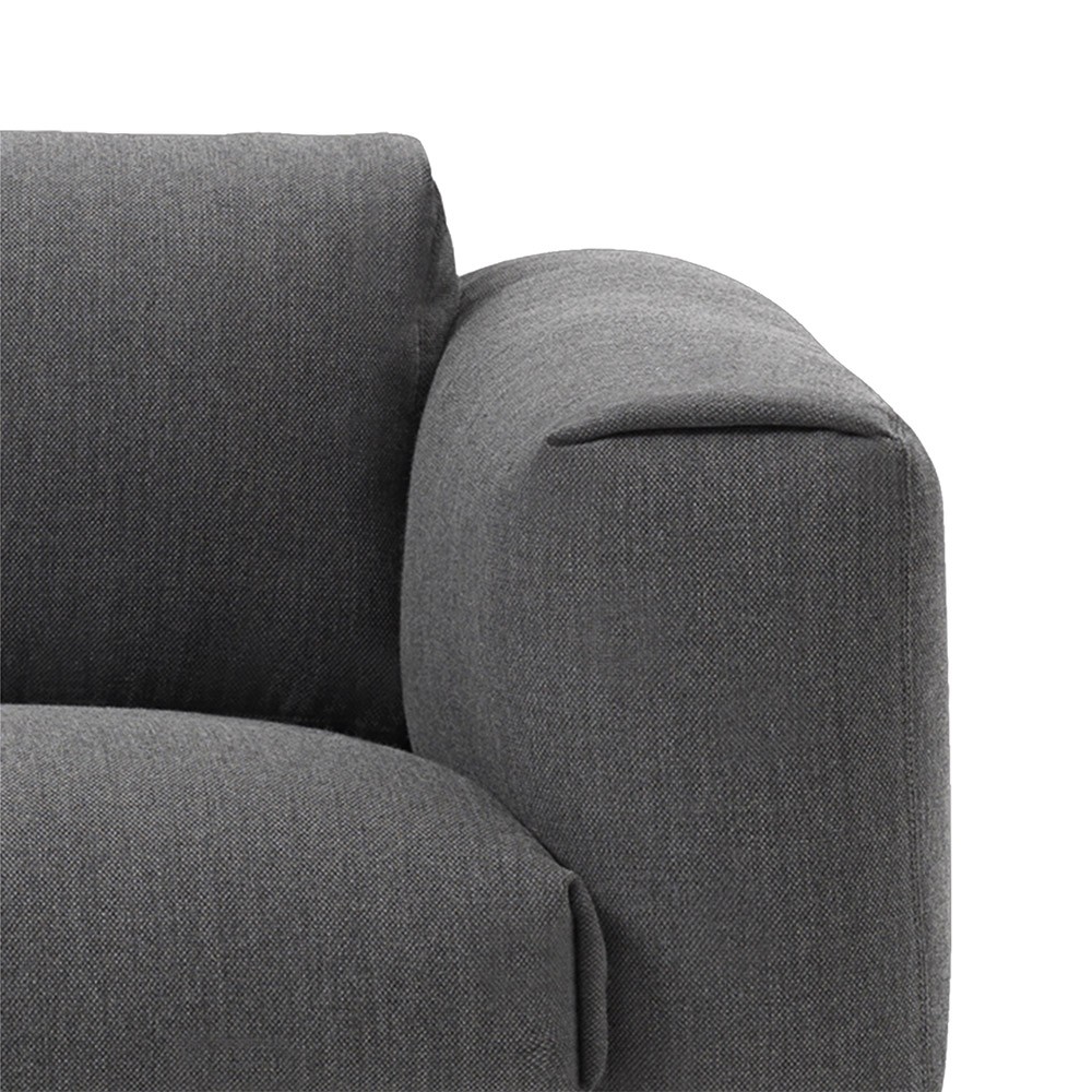 Rest 2-seater sofa in Remix 163 charcoal gray fabric | Muuto