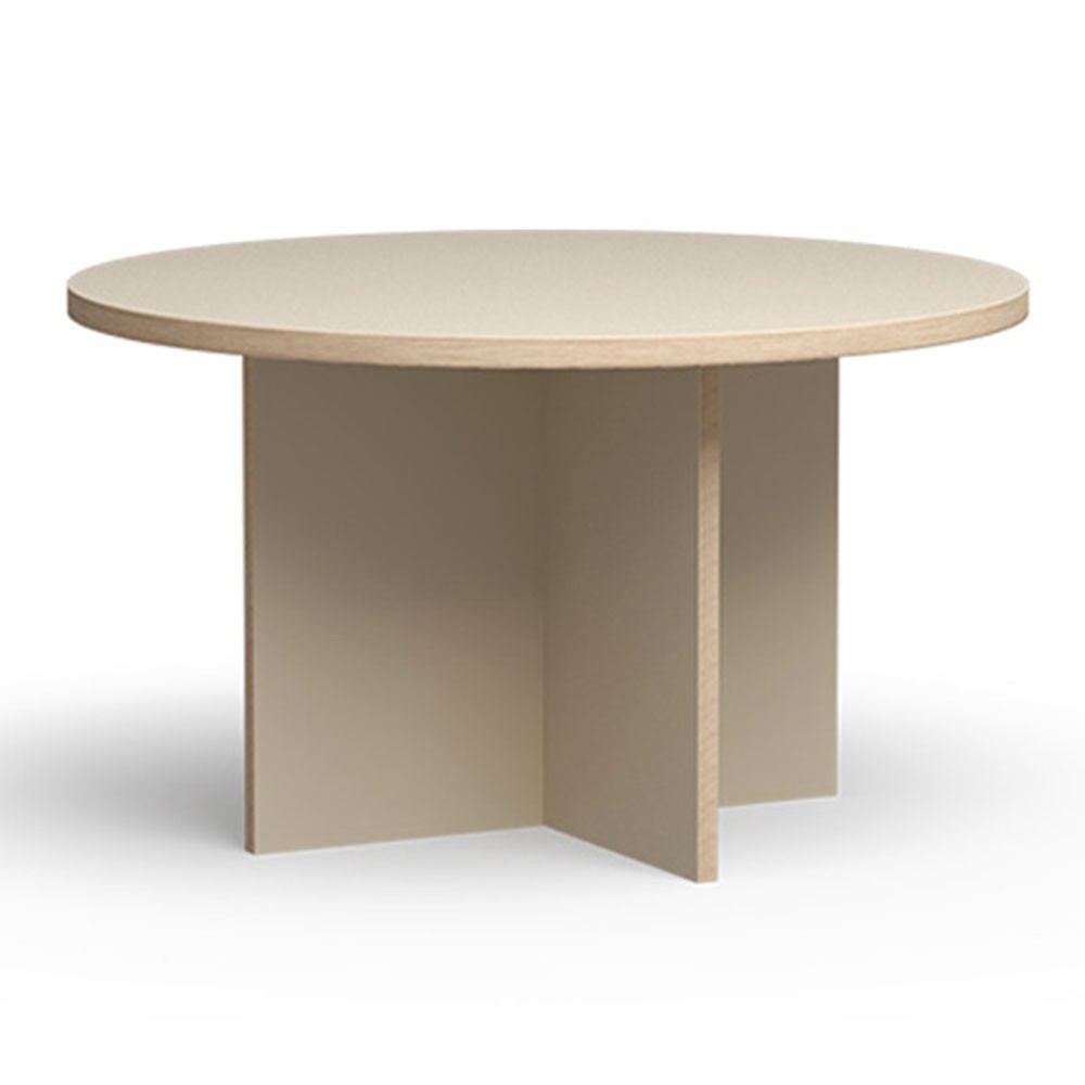 Table ronde crème 130 cm | HKliving