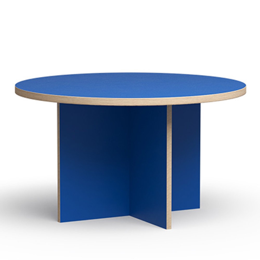 Ronde tafel blauw 130 cm | HKliving