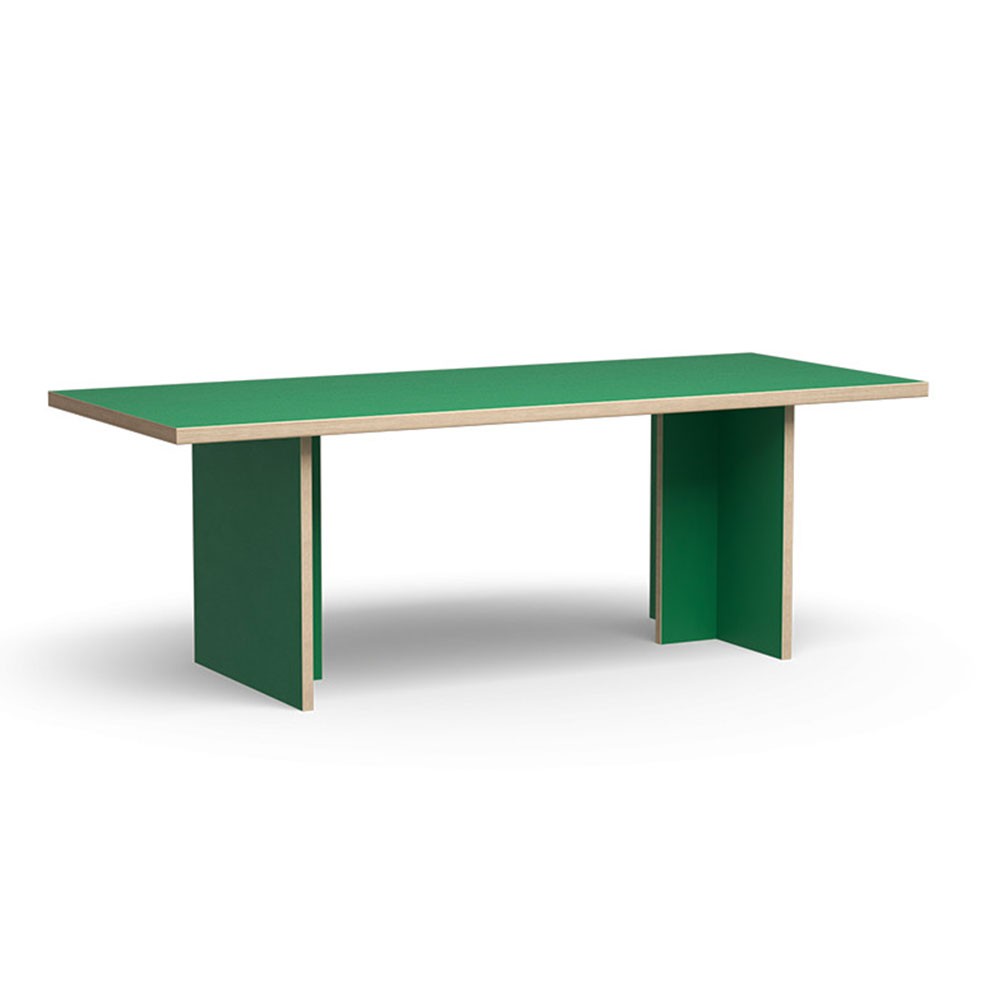 Table rectangulaire vert 220 cm | HKliving