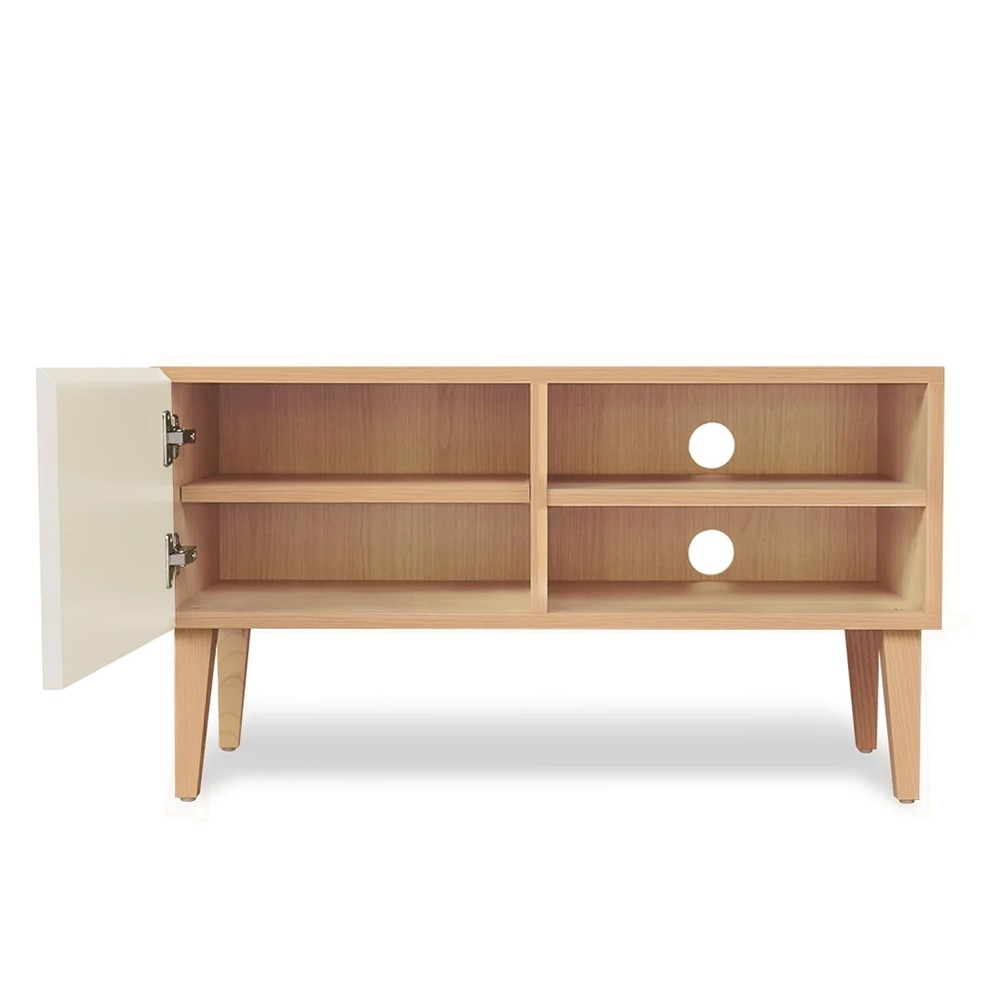 Petit meuble TV MIKE - Blanc sable