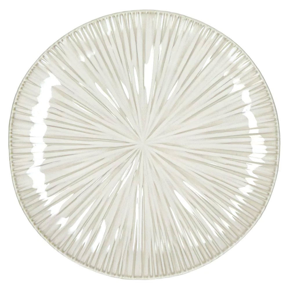 Assiette plate MYSA - blanc