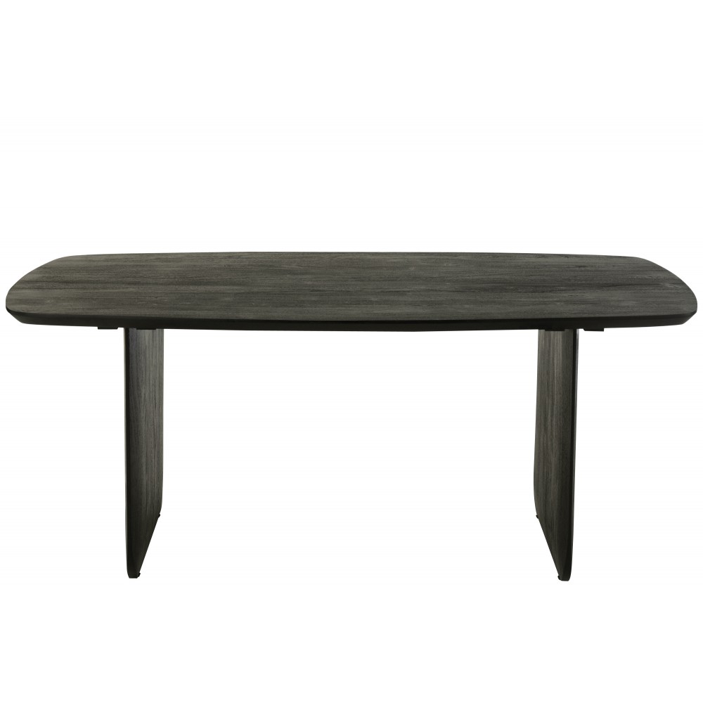 Mesa de comedor de madera de acacia negra